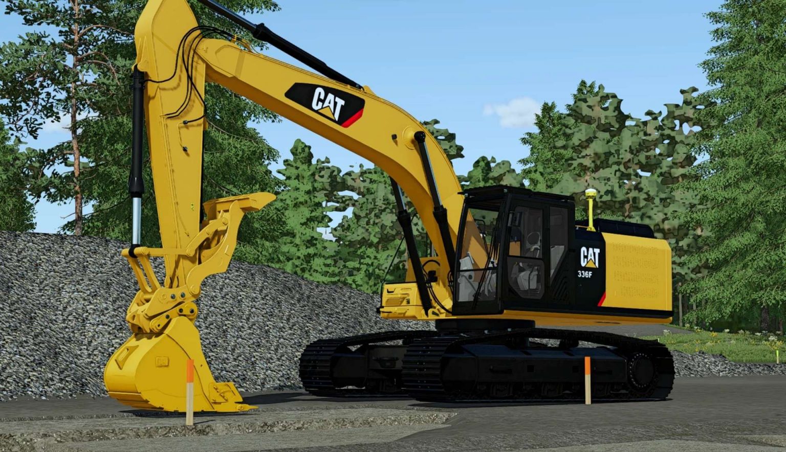 Caterpillar 336F and Caterpillar 336NG FIXED v1.0.0.0 - FS25 / FS22 Mod