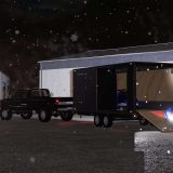 Enclosed Snowmobile Trailer CHS BETA - FS25 / FS22 Mod