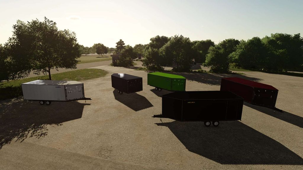 Enclosed Snowmobile Trailer CHS BETA - FS25 / FS22 Mod