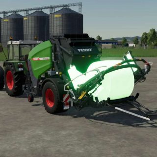 Fast BALE FENDT MF ADDITIVE GLOWING BALES v1.0.0.0 - FS25 / FS22 Mod