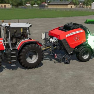 Fast BALE FENDT MF ADDITIVE GLOWING BALES v1.0.0.0 - FS25 / FS22 Mod