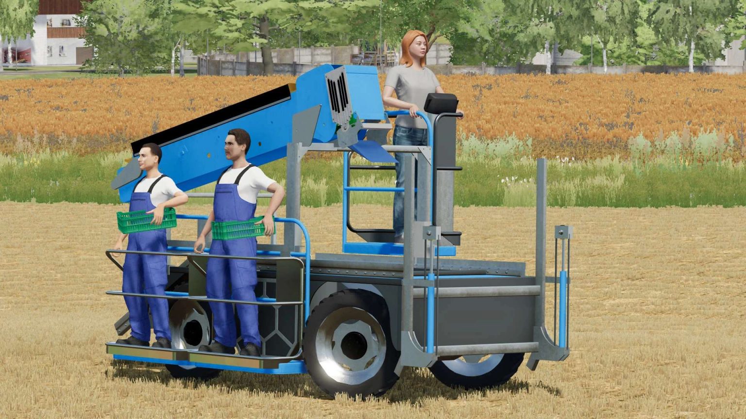 Grape Harvester with harvesting Brigade v1.0.0.0 - FS25 / FS22 Mod