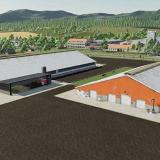 Lizard Cow Barns - Expandable Pastures Ready v1.0.0.0 - FS25 / FS22 Mod