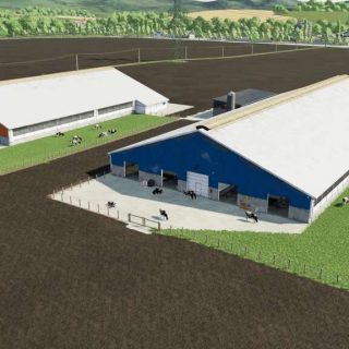 Lizard Cow Barns - Expandable Pastures Ready v1.0.0.0 - FS25 / FS22 Mod