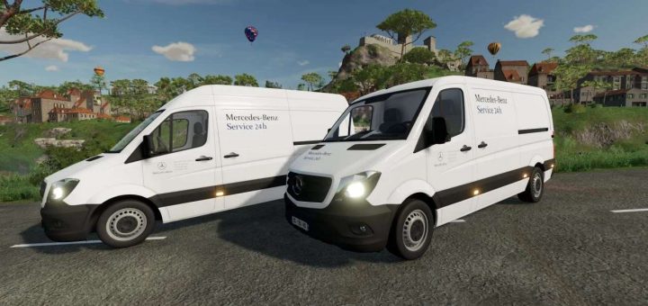 Mercedes Sprinter Mods | FS22 Mods | Farming Simulator 22 Mods