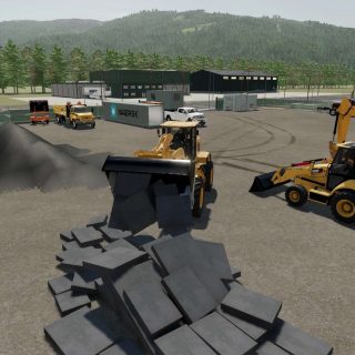 Placeable Road Pieces v1.0.0.0 - FS25 / FS22 Mod