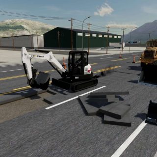 Placeable Road Pieces v1.0.0.0 - FS25 / FS22 Mod