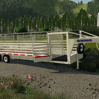 32FT Gooseneck Trailer v2.1.0.0 - FS25 / FS22 Mod