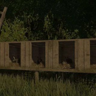 Polish Rabbit Cages v1.0.0.0 - FS25 / FS22 Mod