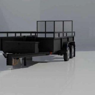 16ft bumperpull trailer Landscape v1.0.0.0 - FS25 / FS22 Mod
