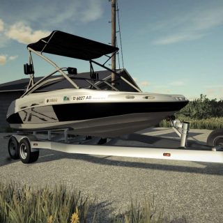 212X Yamaha Fishing Boat and Trailer V1.0.0.0 - FS25 / FS22 Mod
