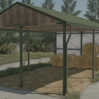 Bale Storage Shed v1.0.0.0 - FS25 / FS22 Mod