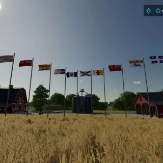 Canadian Provinces & Territories Flags Pack v1.0.0.0 - FS25 / FS22 Mod