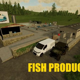 FISH PRODUCTION v1.0.0.0 - FS25 / FS22 Mod