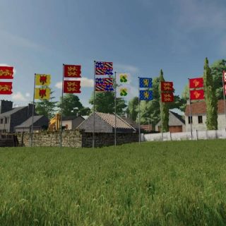 French Regions Flags Pack v3.0.0.0 - FS25 / FS22 Mod