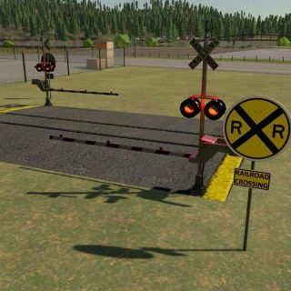 Rail Road Crossing v1.0.0.0 - FS25 / FS22 Mod