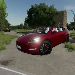 Tesla Model Y Performace 2024 v1.0.2.0 - FS25 / FS22 Mod