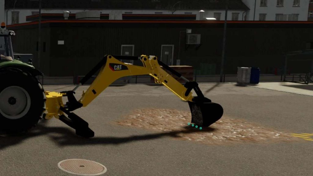 Backhoe for tractor 3-point hitch BETA v1.0.0.0 - FS25 / FS22 Mod