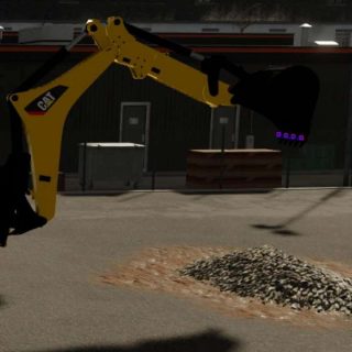 Backhoe for tractor 3-point hitch BETA v1.0.0.0 - FS25 / FS22 Mod