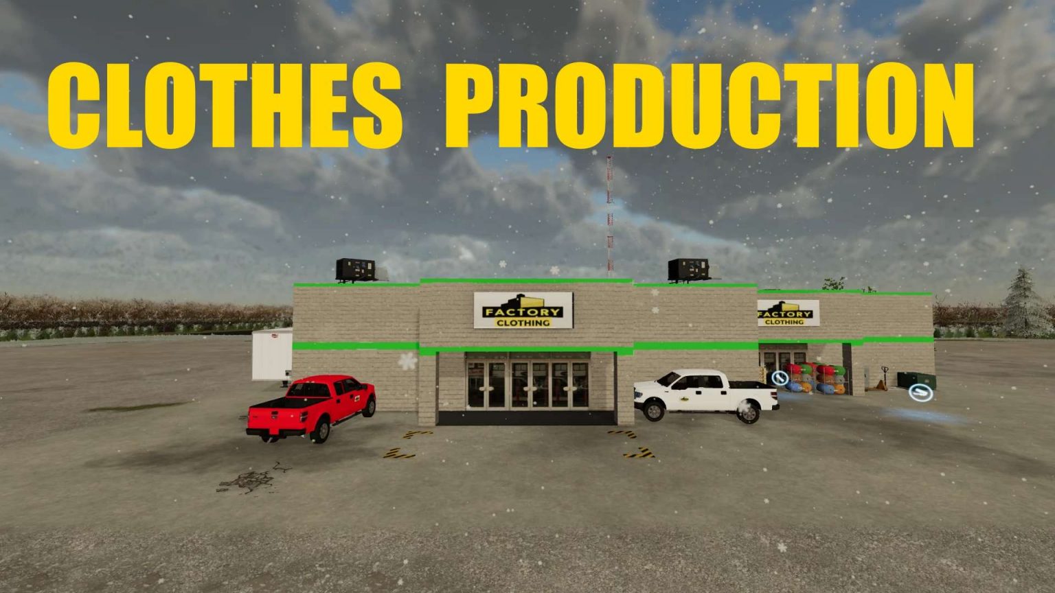 CLOTHES PRODUCTION V1.0.0.1 - FS25 / FS22 Mod