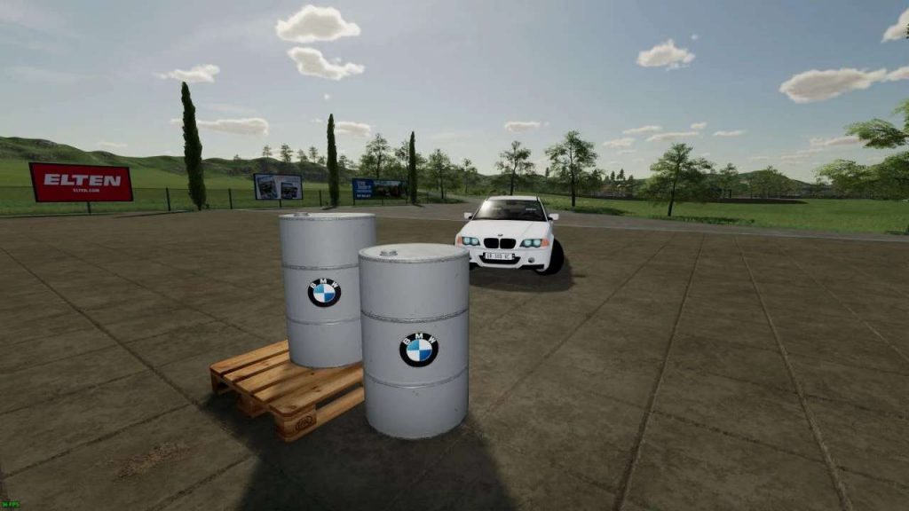 Decorative barrel (oil) v1.2.0.0 - FS25 / FS22 Mod