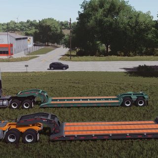 2-axle Lowboy V2.0.0.0 - FS25 / FS22 Mod