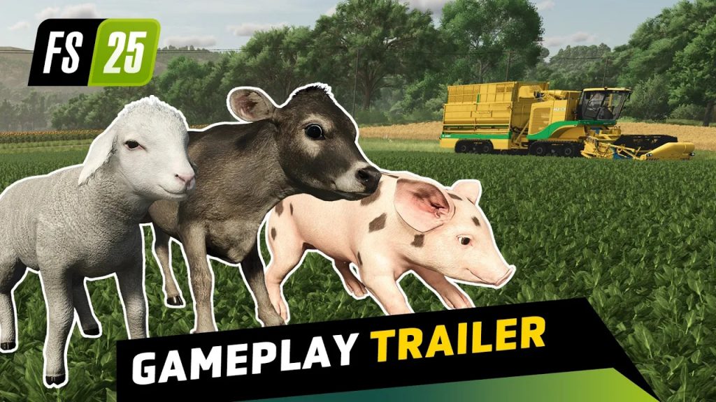 The first in-game trailer for Farming Simulator 25