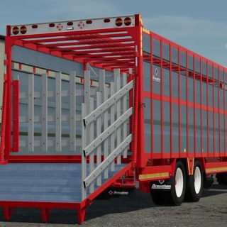 Broughan 28 Foot Animal Trailer v1.0.0.0 - FS25 / FS22 Mod