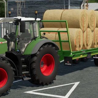 Broughan 28 Foot High Bed Trailer v1.0.0.0 - FS25 / FS22 Mod