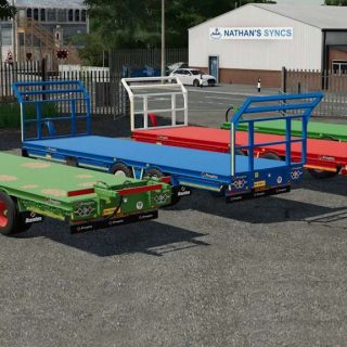 Broughan 28 Foot Low Bed Trailer v1.0.0.0 - FS25 / FS22 Mod