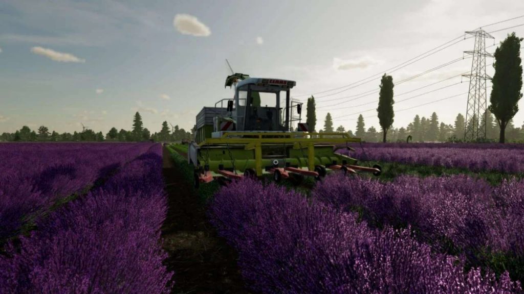 CLAAS Lavender Header Bar v1.0.0.0 - FS25 / FS22 Mod