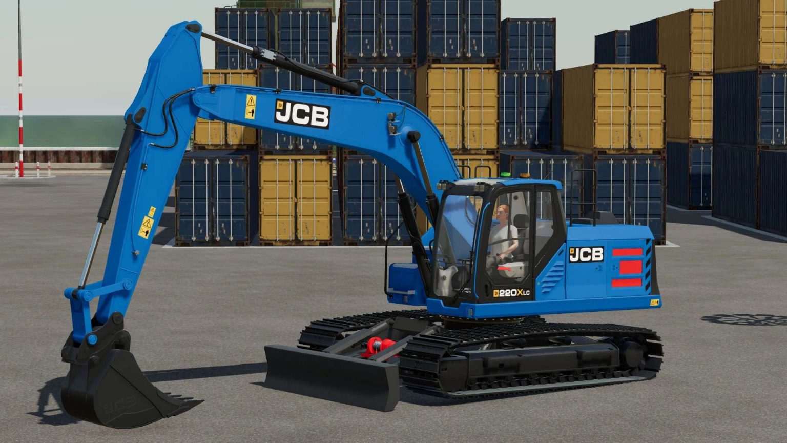 JCB 220X Excavator v1.0.0.0 - FS25 / FS22 Mod
