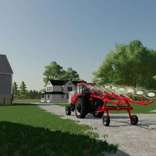 Sitrex QR12 V Rake v1.0.0.0 - FS25 / FS22 Mod