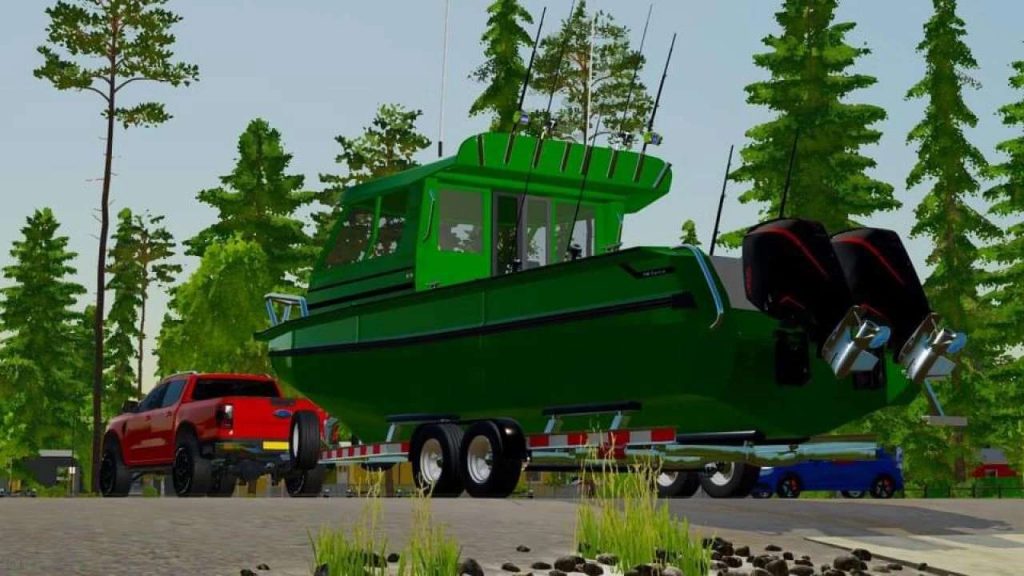 StabiCraft Boat and Trailer v1.0.0.0 - FS25 / FS22 Mod