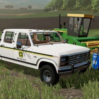 1986 Ford F350 John Deere Dealer Truck v1.0.0.0 - FS25 / FS22 Mod