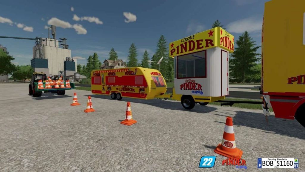 PINDER construction cone v1.0.0.0 - FS25 / FS22 Mod