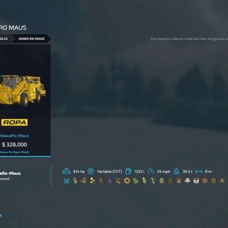 Ropa Nawa Ro Maus v1.1.0.0 - FS25 / FS22 Mod