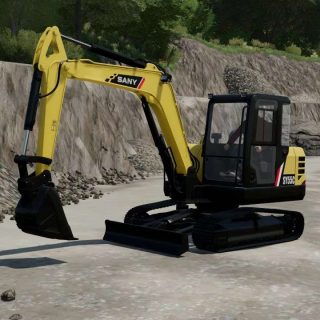 Sany 55C Mini Excavator v1.0.0.0 - FS25 / FS22 Mod