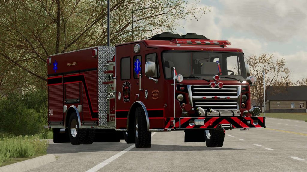 2015 Rosenbauer Mid Mount Engine v3.0.0.0 - FS25 / FS22 Mod