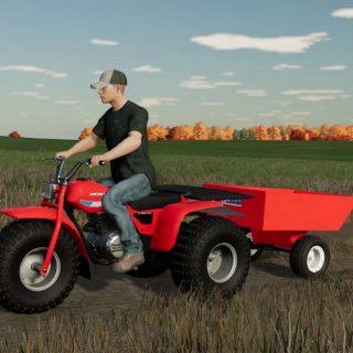 Agri Fab ATV Trailer v1.0.0.0 - FS25 / FS22 Mod