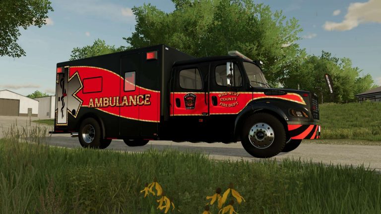 M2 Freightliner Ambulance v4.0.0.0 - FS25 / FS22 Mod