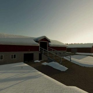 Old Brick Cow Barns Expandable Pastures v1.0.0.0 - FS25 / FS22 Mod