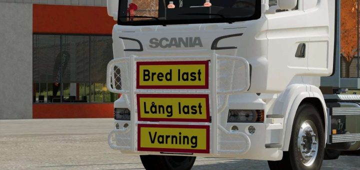 Swedish Warning Signs Mods | FS22 Mods | Farming Simulator 22 Mods