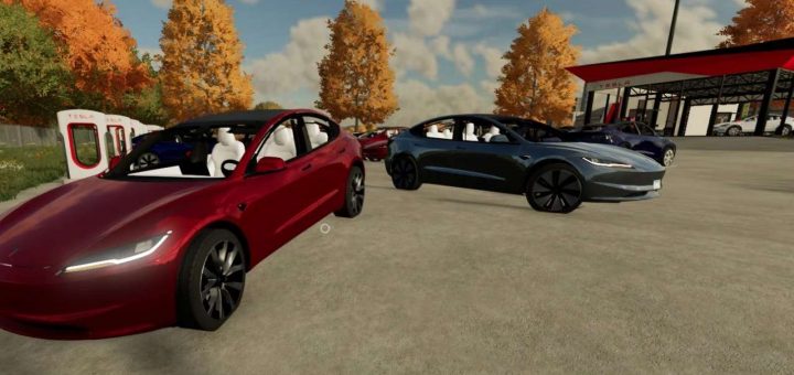 Tesla Model Mods | FS22 Mods | Farming Simulator 22 Mods