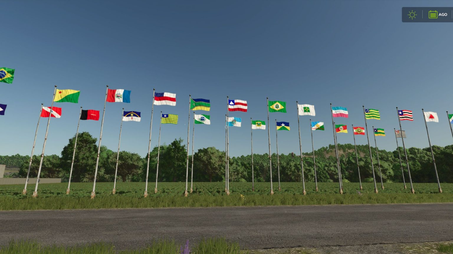 Brazilian Flags v1.0.0.0 - FS25 / FS22 Mod