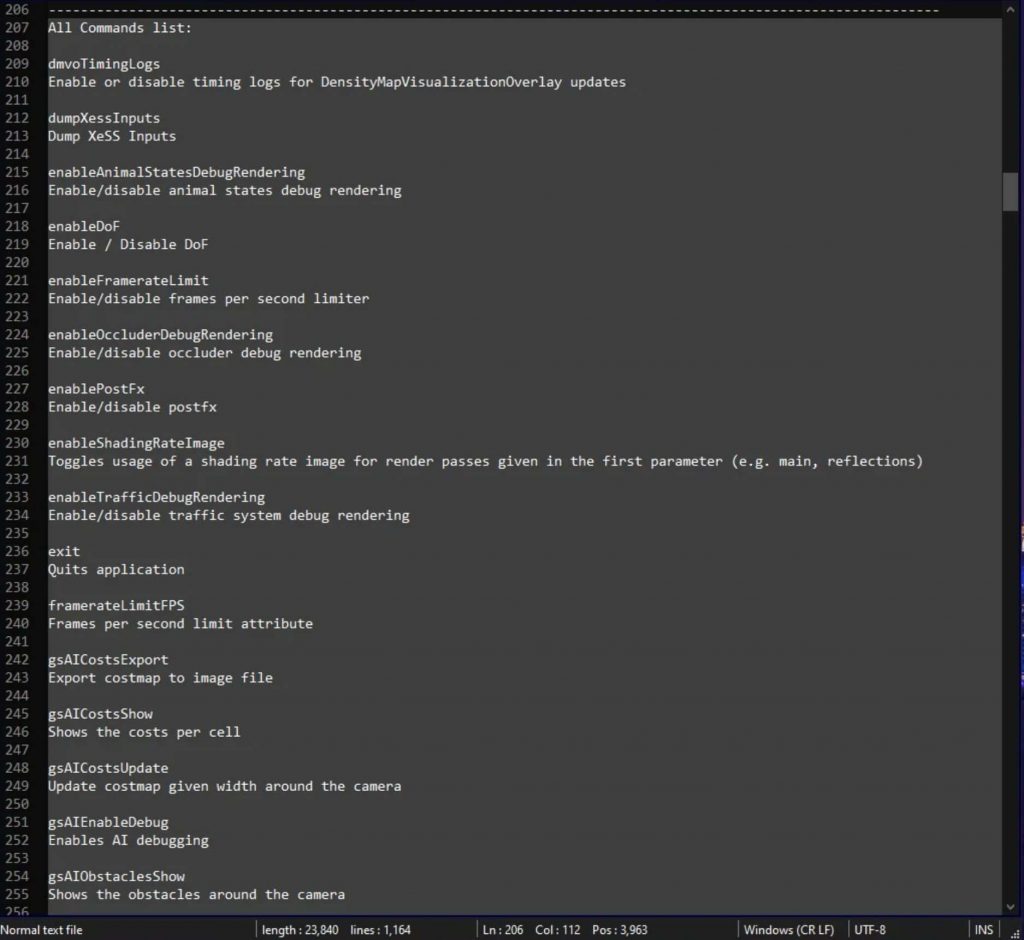 Console Command Cheat list v1.0.0.0 - FS25 / FS22 Mod