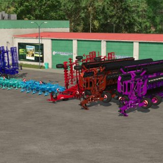 Cultivators/disc harrows and plow v1.0.0.0 - FS25 / FS22 Mod