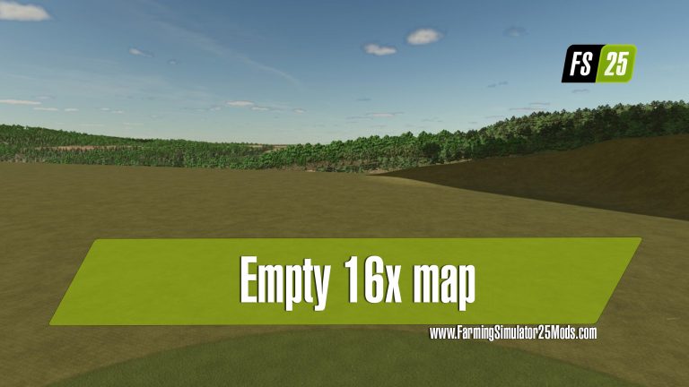 Empty 16x map v1.0.1.0 - FS25 / FS22 Mod