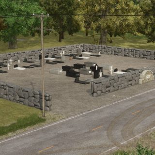 Evergreen Cemetery V1.0.0.0 - FS25 / FS22 Mod