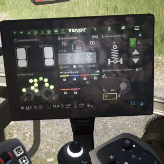Fendt 900 dark screen (with fingerprints) v1.0.0.0 - FS25 / FS22 Mod